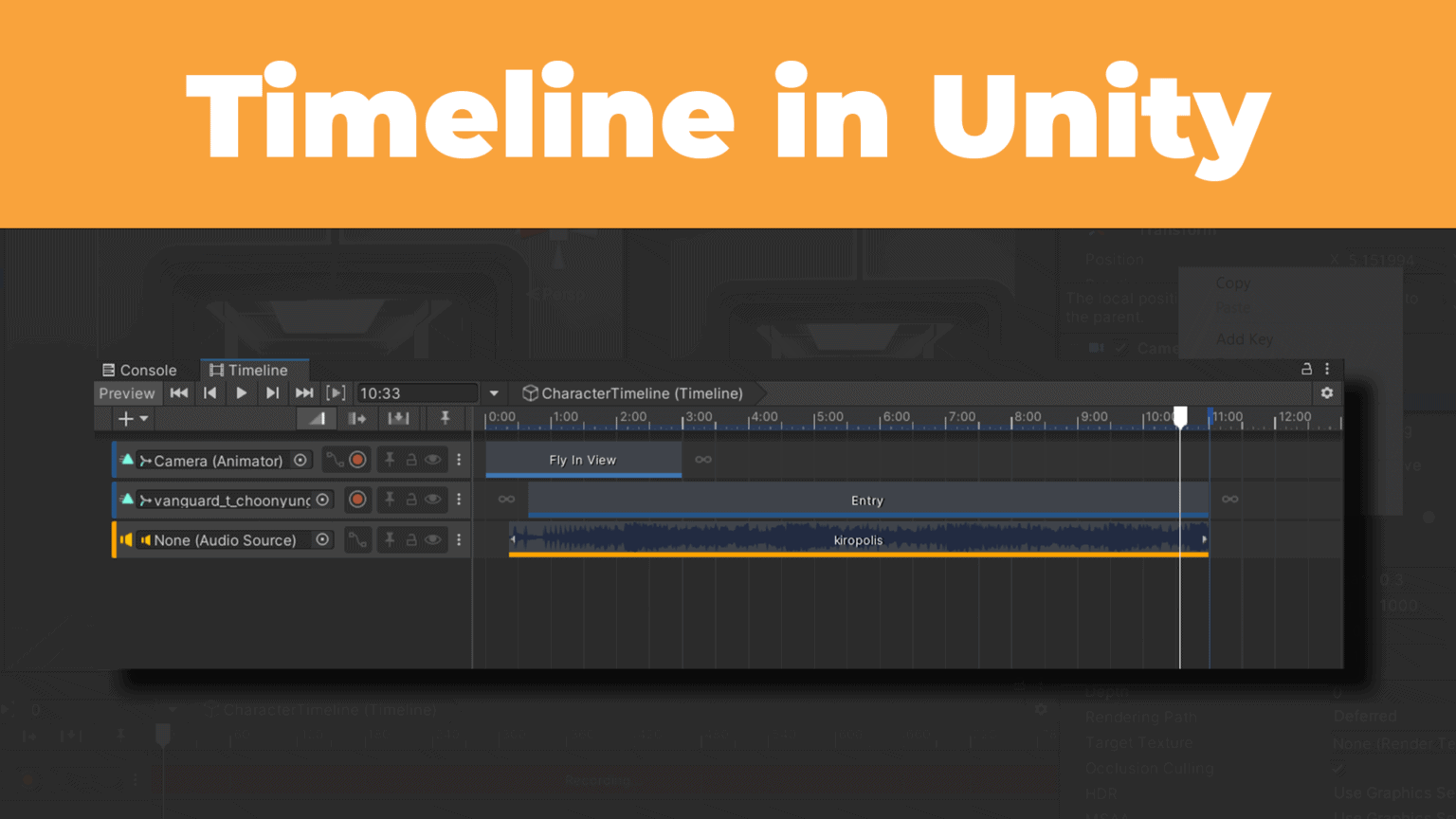 Animationen und Cutscenes mit Timeline in Unity