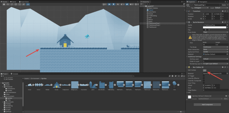 Unity 2D Tutorial – Erstellung Level (3/12)